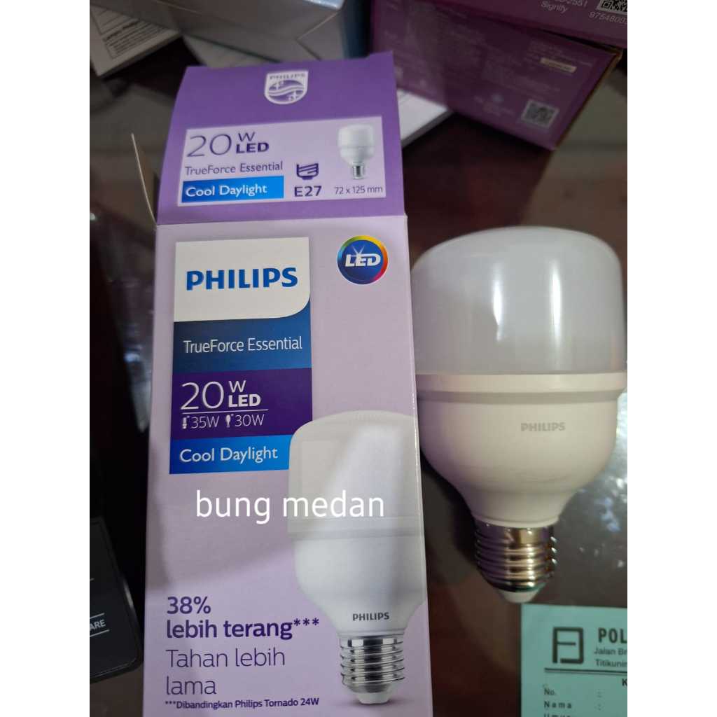 Jual Lampu LED Philips 20W 20WATT 20 WATT PUTIH TFORCE BULB TRUEFORCE ESS | Shopee Indonesia