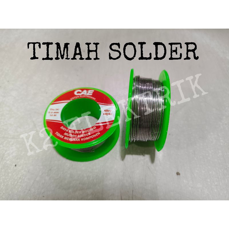 Jual Timah Solder CAE 0,8mm 10mtr | Timah buat solder 10Meter ukuran 0 ...