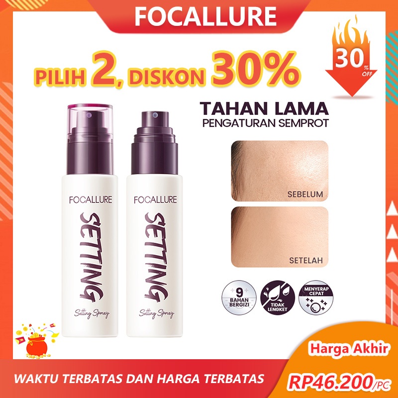 Jual Focallure #PerfectLock Hydrating Oil Control Makeup Setting Spray ...