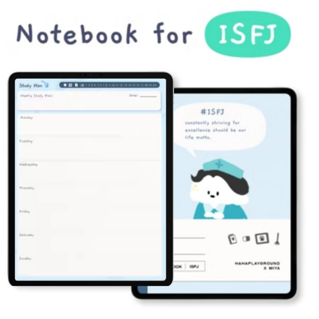 Jual Digital Notebook Personality Type MBTI --- Mia Puppy MBTI Digital ...