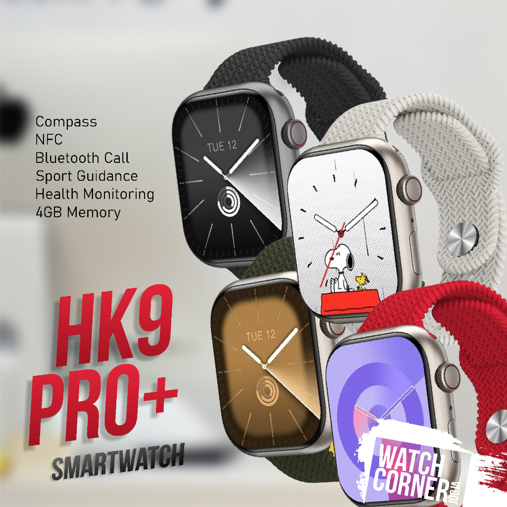 Jual NEW HK9 Pro+ Pro Plus Smartwatch AMOLED Always On Display Compass NFC | Shopee Indonesia