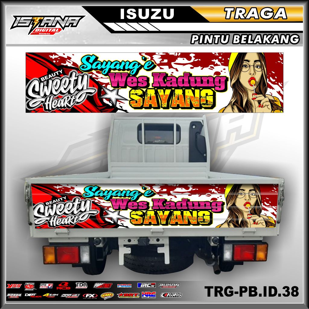 Jual Stiker Pintu Belakang Pick Up TRAGA - Sticker Variasi Pintu ...