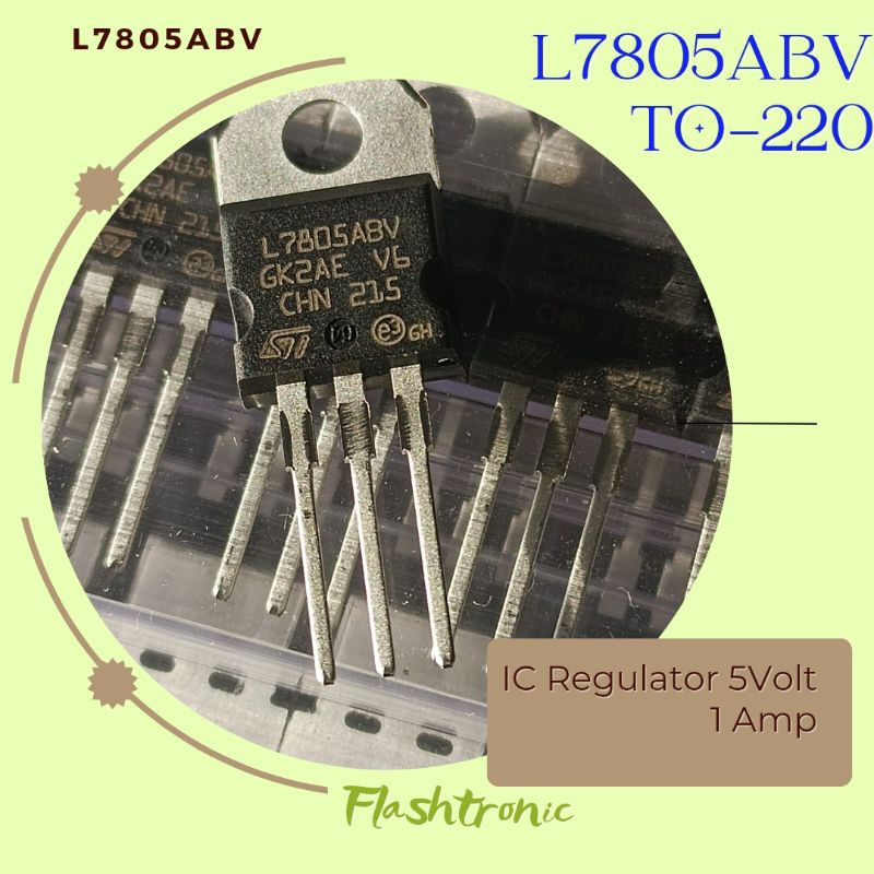 Jual 7805CV 7805ABV IC regulator 5volt | Shopee Indonesia