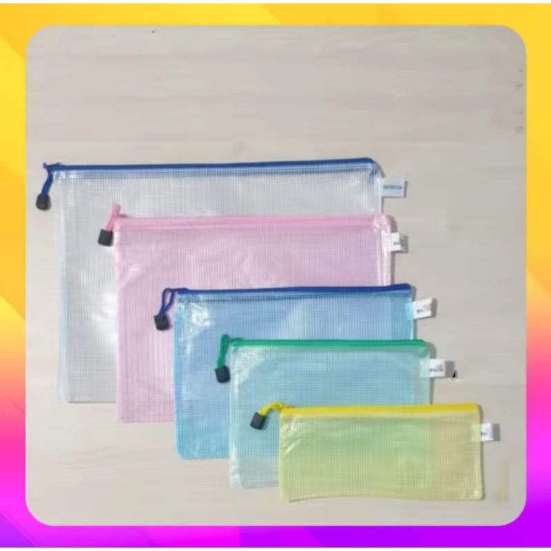 Jual map zipper resleting transparan/map data/map amplop/map dokumen ...