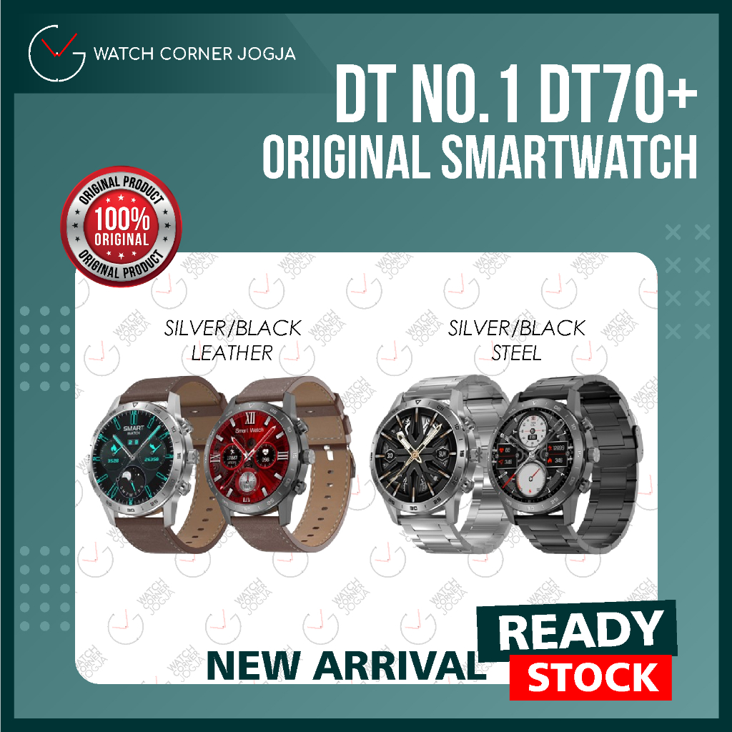 Jual DT No 1 DT70 DT70+ ORIGINAL Smartwatch Bluetooth Call Heart Rate Monitor Wireless Charging ...