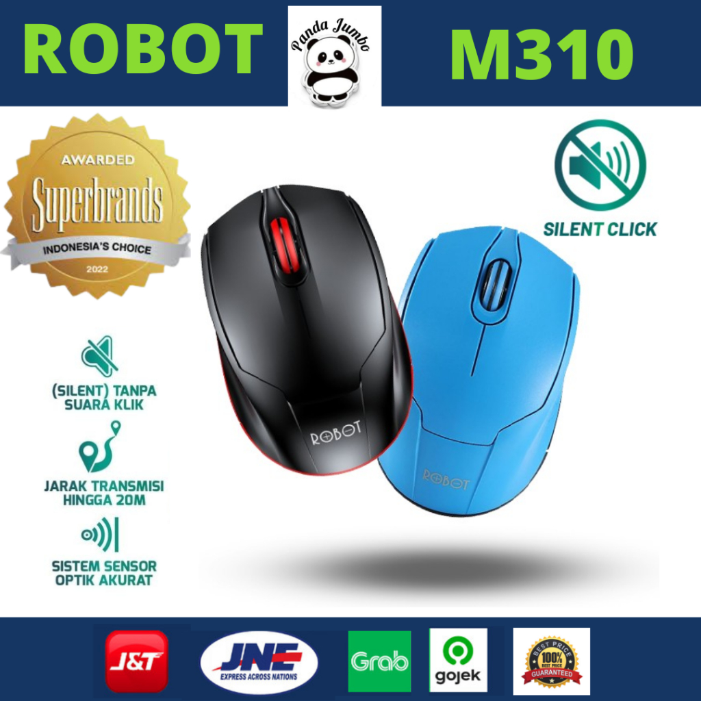 Jual MOUSE WIRELESS ROBOT M310 SILENT 2.4 GHz (PJ) | Shopee Indonesia