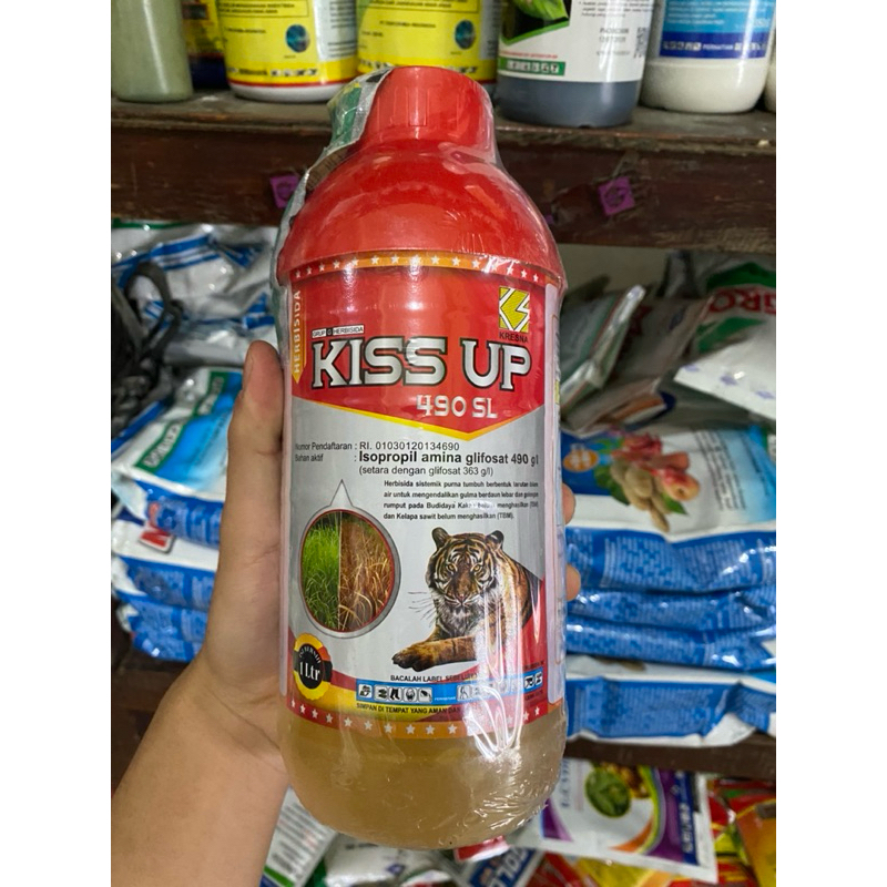 Jual Herbisida sistemik Kiss Up 490SL isi 1liter bonus racun biji ...