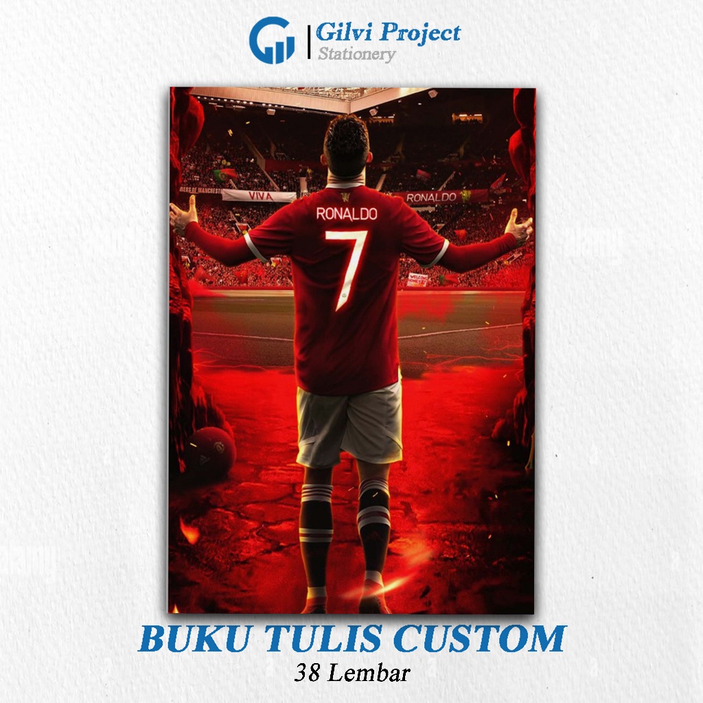 Jual Buku Tulis Cristiano Ronaldo / CR7 / Buku Tulis Sekolah / Buku ...