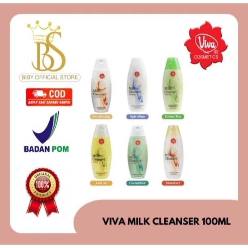 Jual [ 𝐕𝐈𝐕𝐀 - 𝐌𝐈𝐋𝐊 𝐂𝐋𝐄𝐀𝐍𝐒𝐄𝐑 ] VIVA MILK CLEANSER 100ML | Shopee Indonesia
