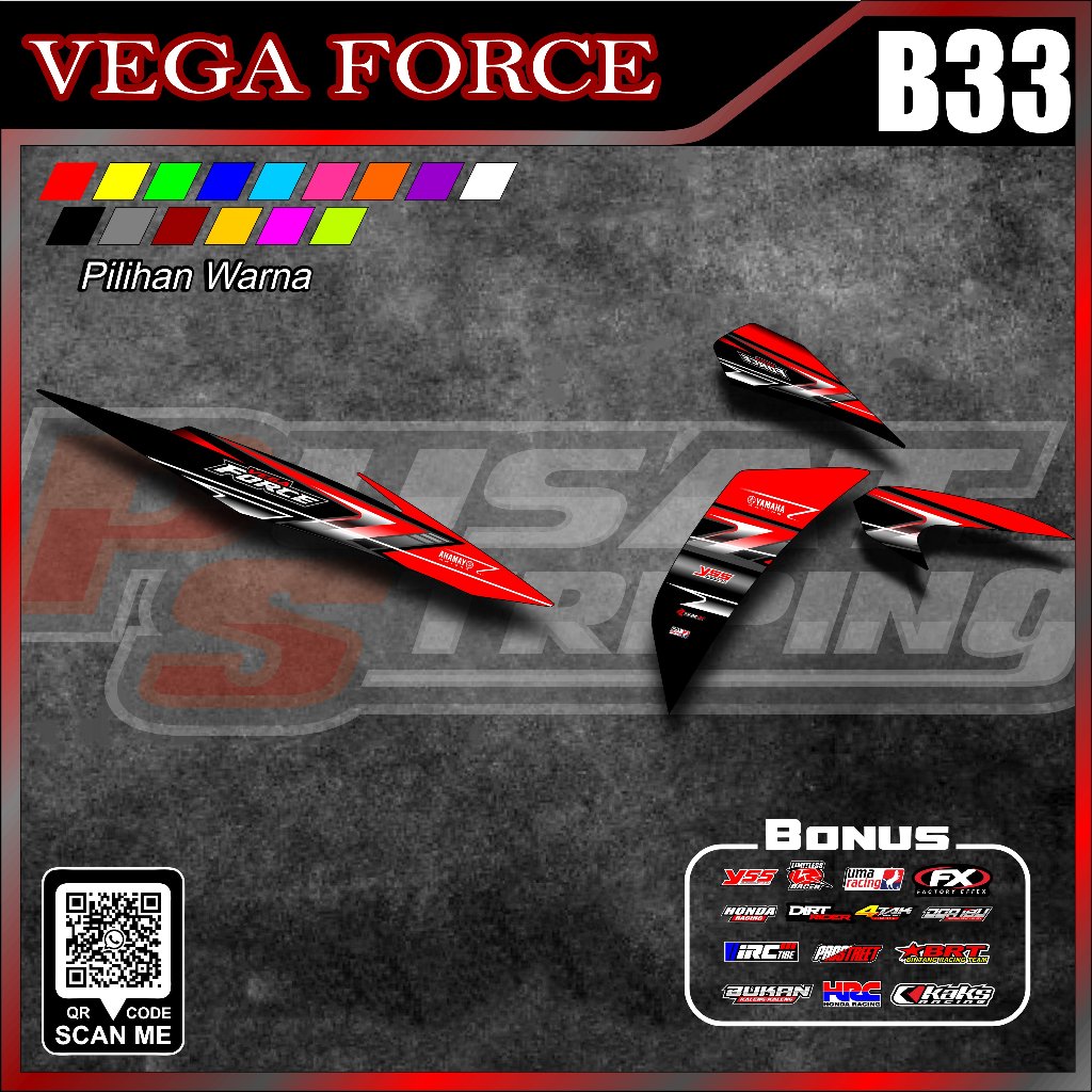Jual Stiker Semifull Striping Motor Vega Force - Striping List Variasi ...