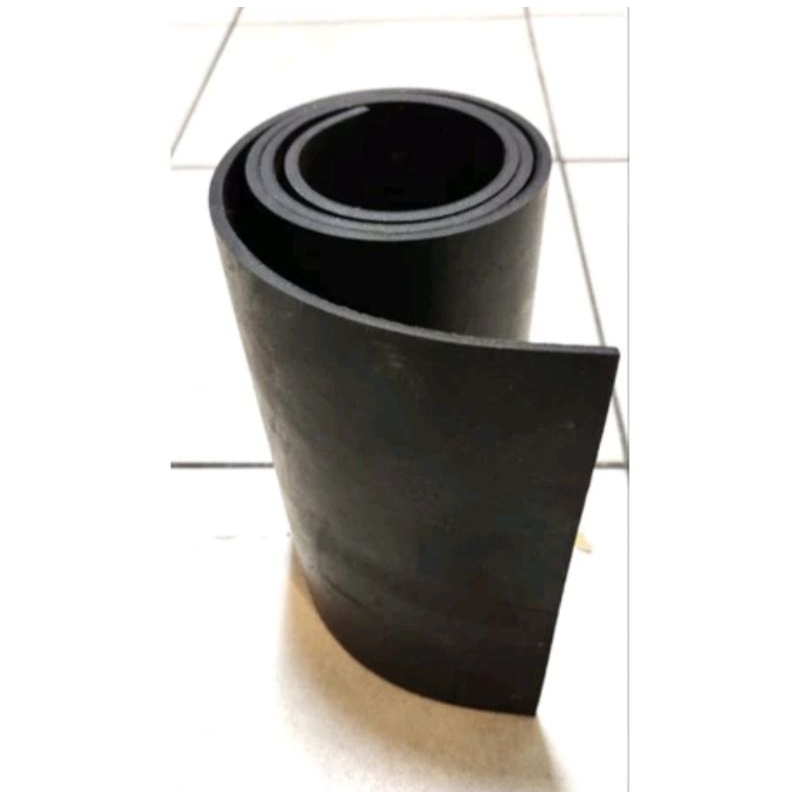 Jual Karet Hitam Lembaran Tebel 10mm x 8cm x 120cm | Shopee Indonesia