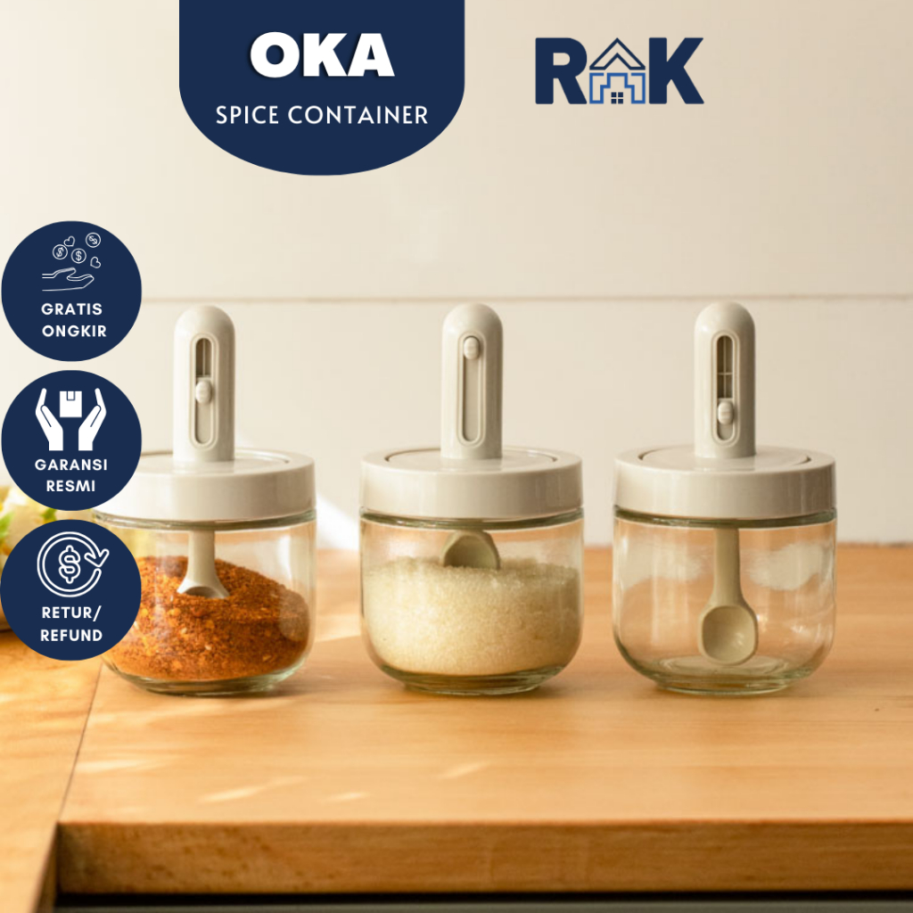 Jual RAK - OKA Seasoning Spice Jar Kotak Bumbu Dapur Tempat Bumbu Dapur ... Jual RAK - OKA Seasoning Spice Jar Kotak Bumbu Dapur Tempat Bumbu Dapur ...