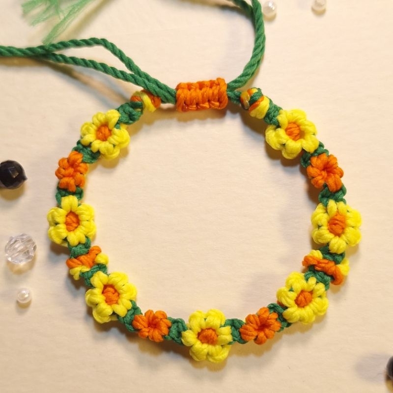 Jual PUNARA - Flower Birth Month Ver. - Gelang Bunga Tali Serut ...