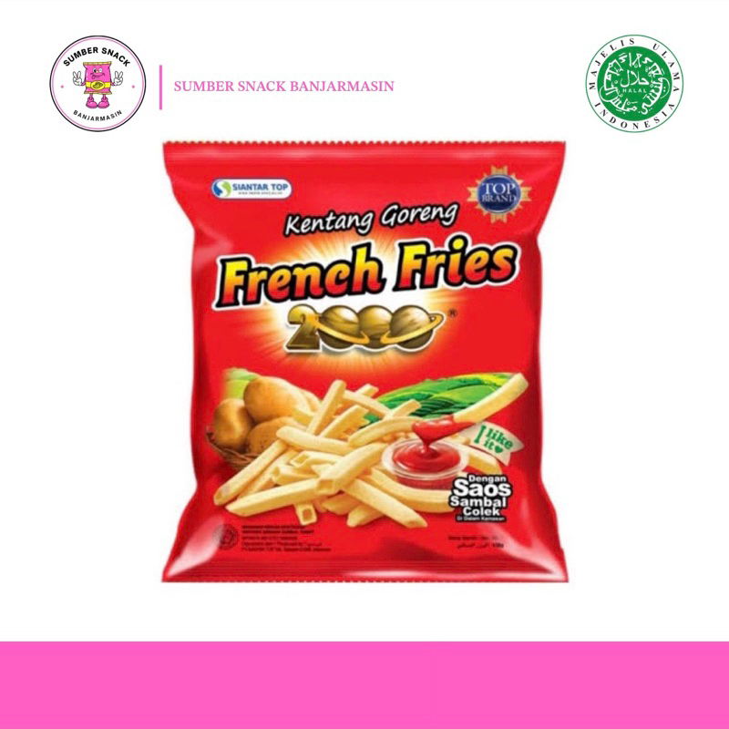 Jual Snack Kentang Goreng French Fries 2000 (62g) | Shopee Indonesia