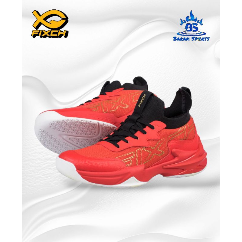 Jual Sepatu Fixch Original IMPISH - DRAGON RED / RED / GOLD, Sepatu ...