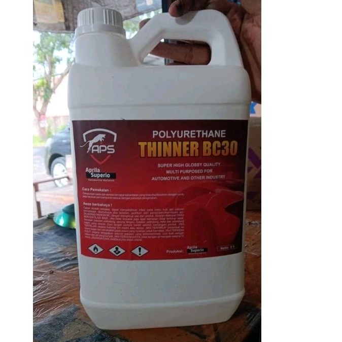 Jual Thiner PU bc 30 polyurethane thiner extra slow aprilia superio 5liter | Shopee Indonesia