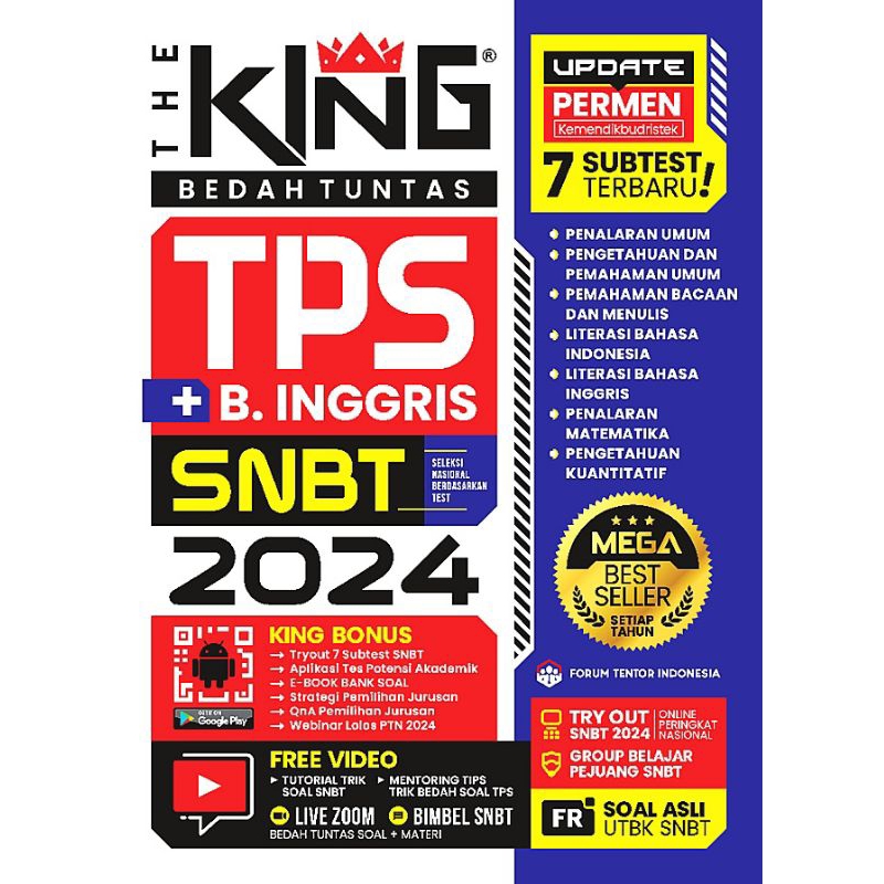 Jual Buku The King SNBT 2024 - Forum Tentor Indonesia | Shopee Indonesia
