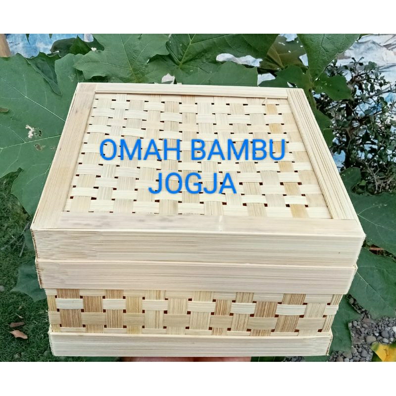 Jual bok bambu / box hampers 20x20cm | Shopee Indonesia