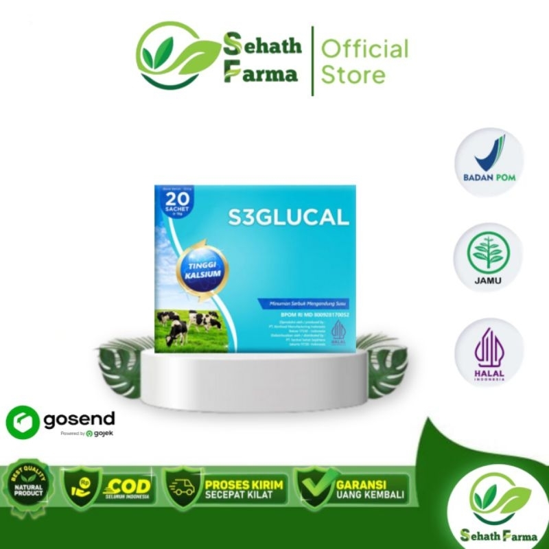Jual S3 Glucal Minuman Serbuk Mengandung Susu Tinggi Kalsium S3Glucal ...