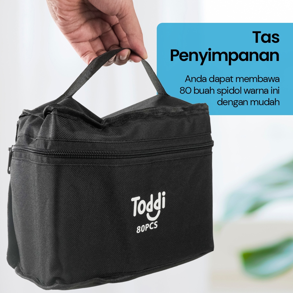Jual Toddi Spidol Dual Side Fine Art Brush Pen Art Marker Set Color ...