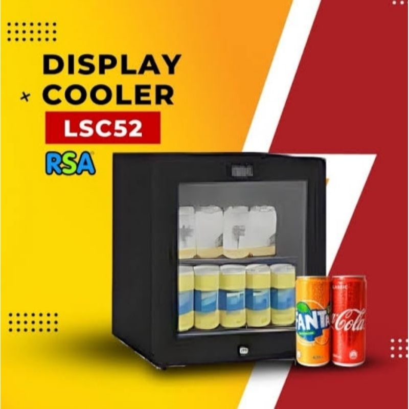 Jual RSA Display Cooler Portable LSC52 Showcase Minibar LSC-52 52L ...
