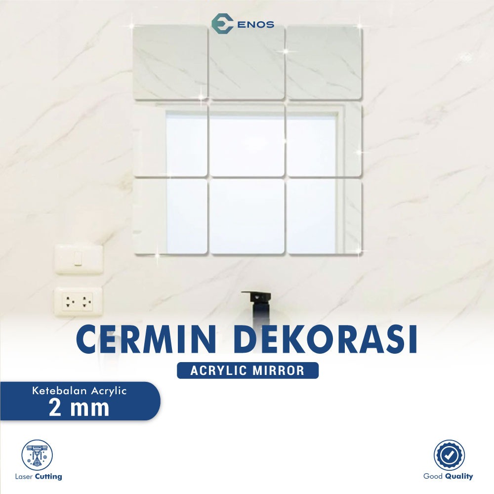 Jual CERMIN MIRROR AKRILIK SILVER / DEKORASI RUANGAN / BAHAN ACRYLIC ...