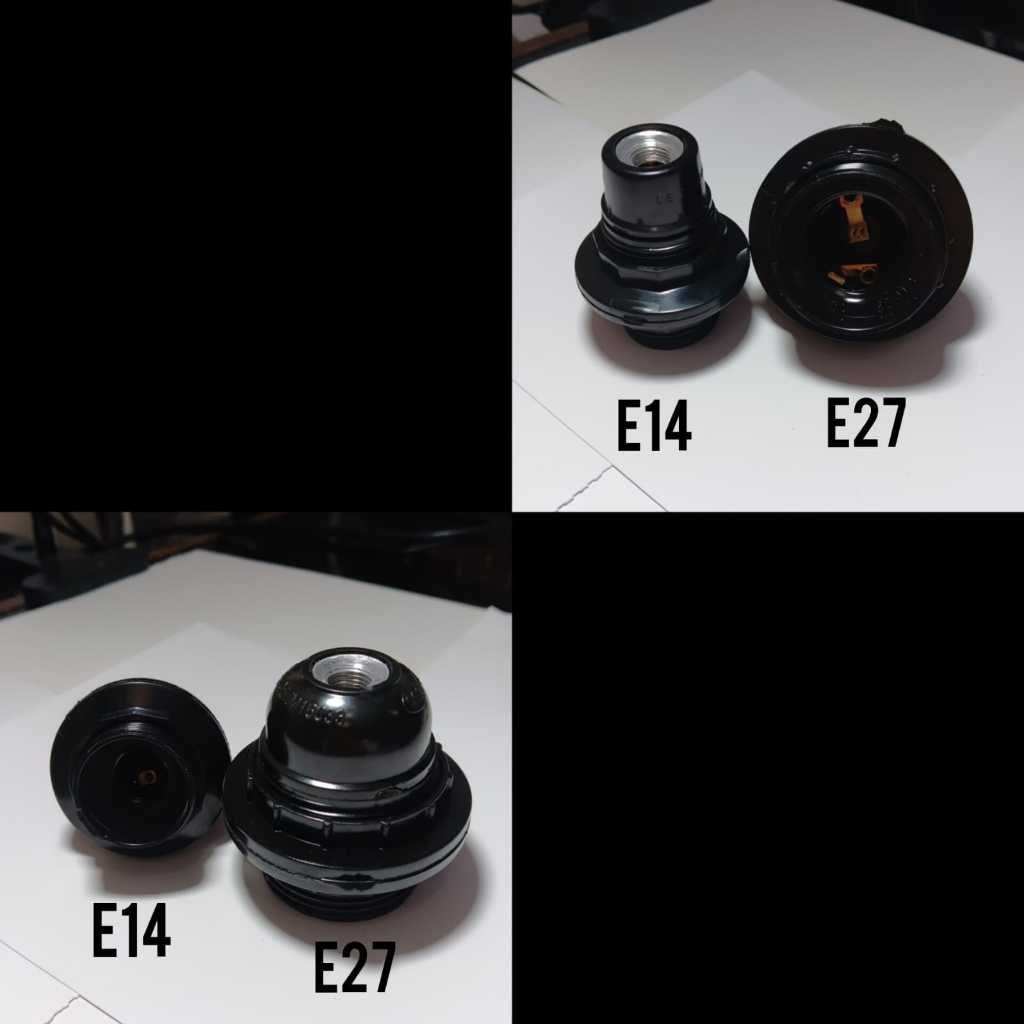 Jual Fitting Lampu Jerman 2 Ring E14 dan E27/Fitting Lampu Hias ...