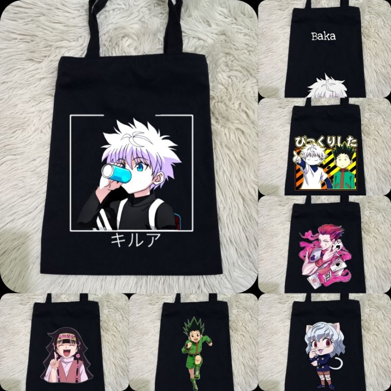 Jual Totebag Hitam Anime Hunter X Hunter Killua Zoldyk 100% Kanvas ...