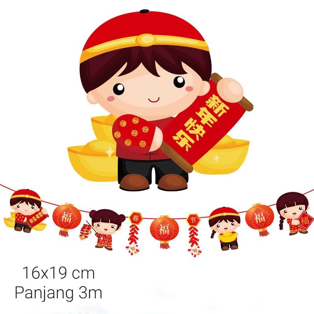 Jual Garland Imlek Tahun Naga 2024 Slinger imlek Lucu varian banyak ...