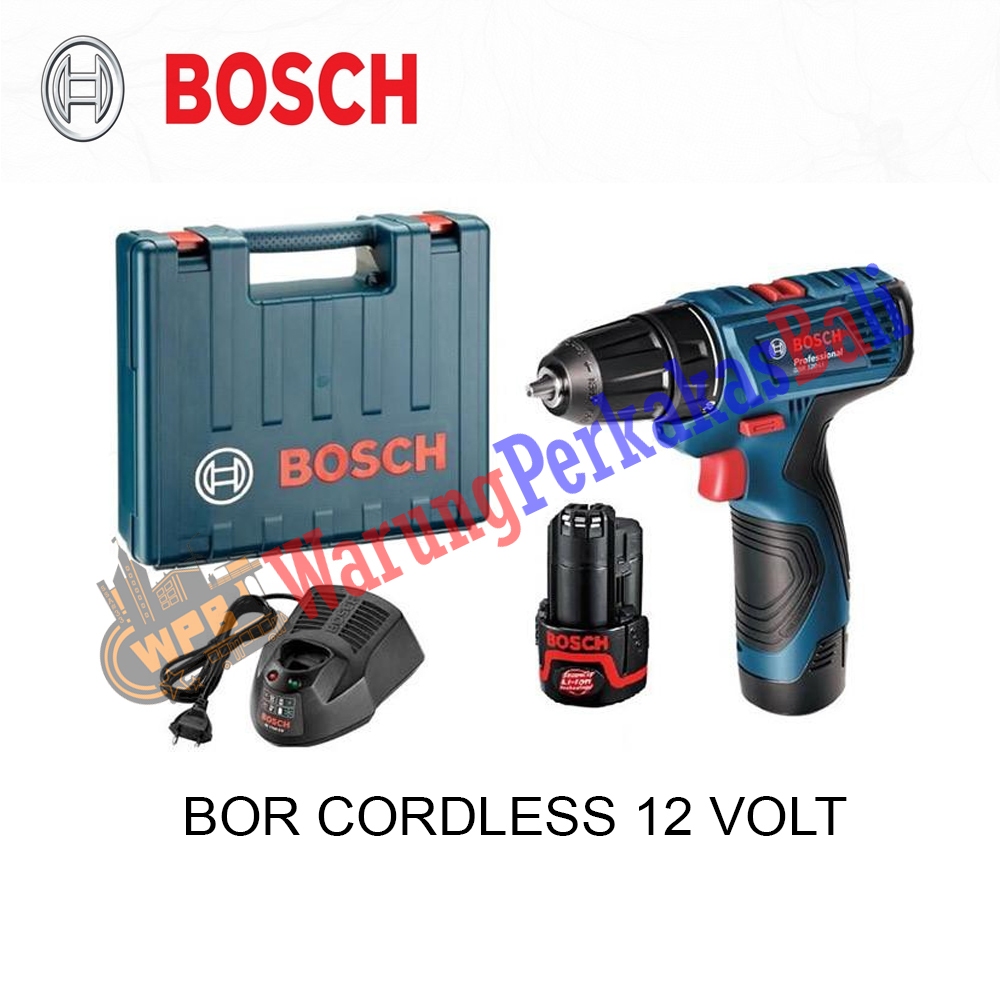 Jual BOSCH Cordless 12 Volt Mesin Bor 10mm GSR120-Li Baterai 12V ...
