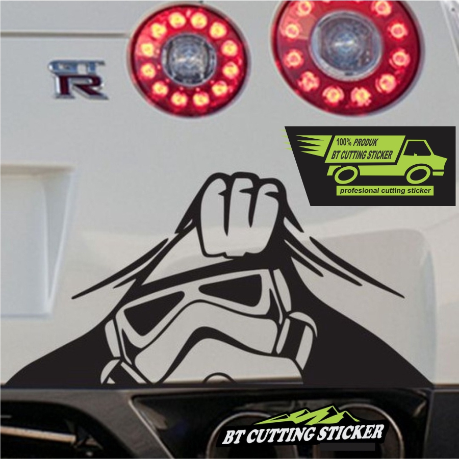 Jual STR31 Stiker Sticker Mobil sticker Storm Trooper Intip Peek stiker ...
