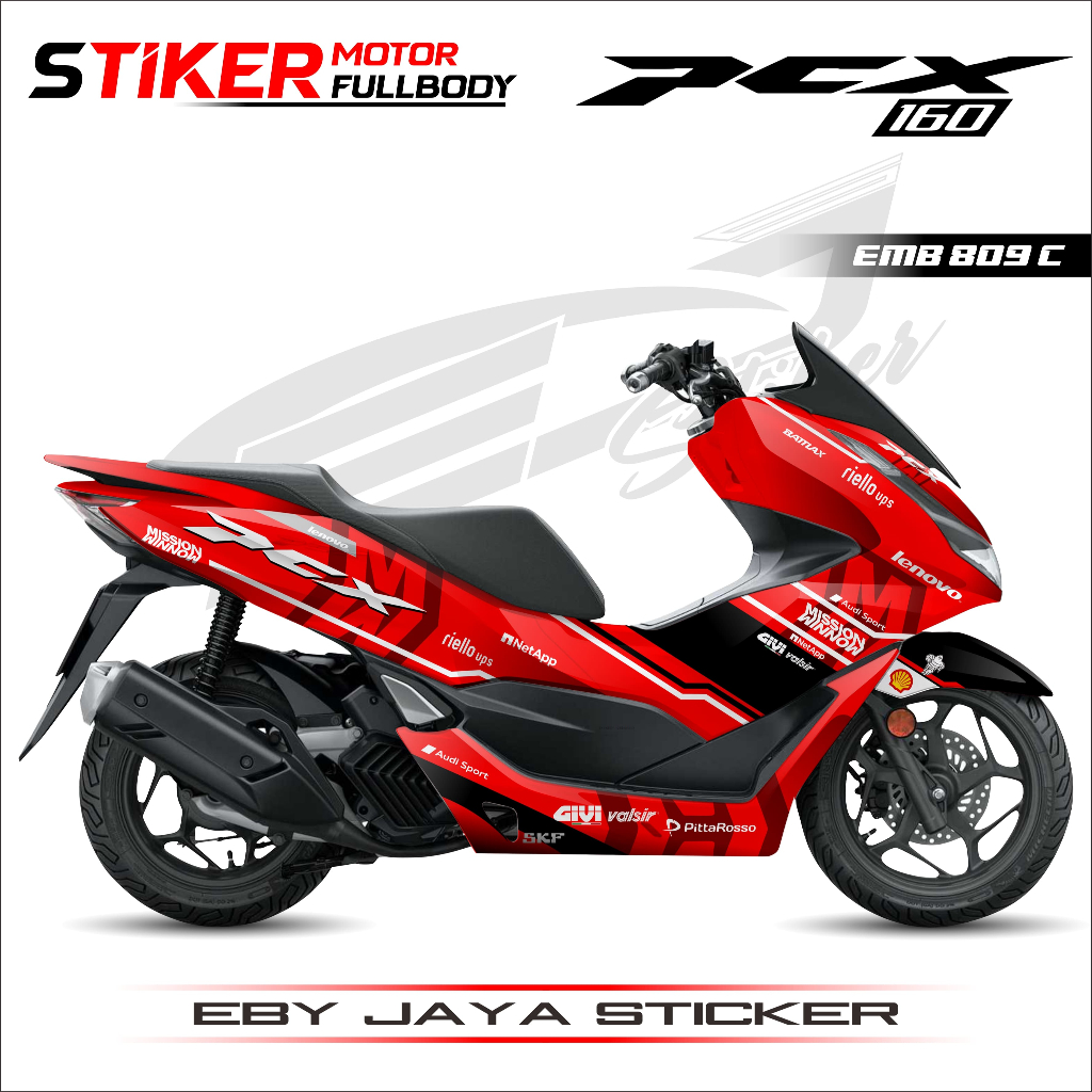 Jual STIKER DECAL VARIASI MOTOR PCX SIAP PAKAI FULL BODY-STIKER TERBARU ...