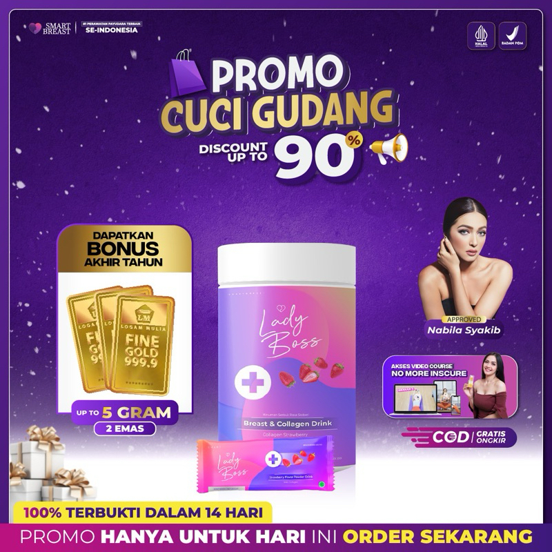 Jual Smart Breast - Lady Boss Breast & Collagen Drink ( Suplemen ...