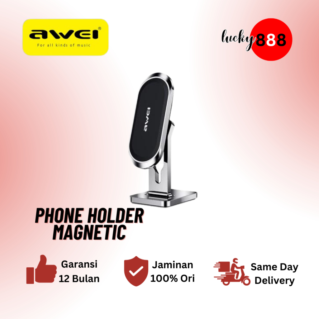 Jual AWEI Magnetic Mini Mount Holder HP Handphone Mobil - X19 | Shopee ...