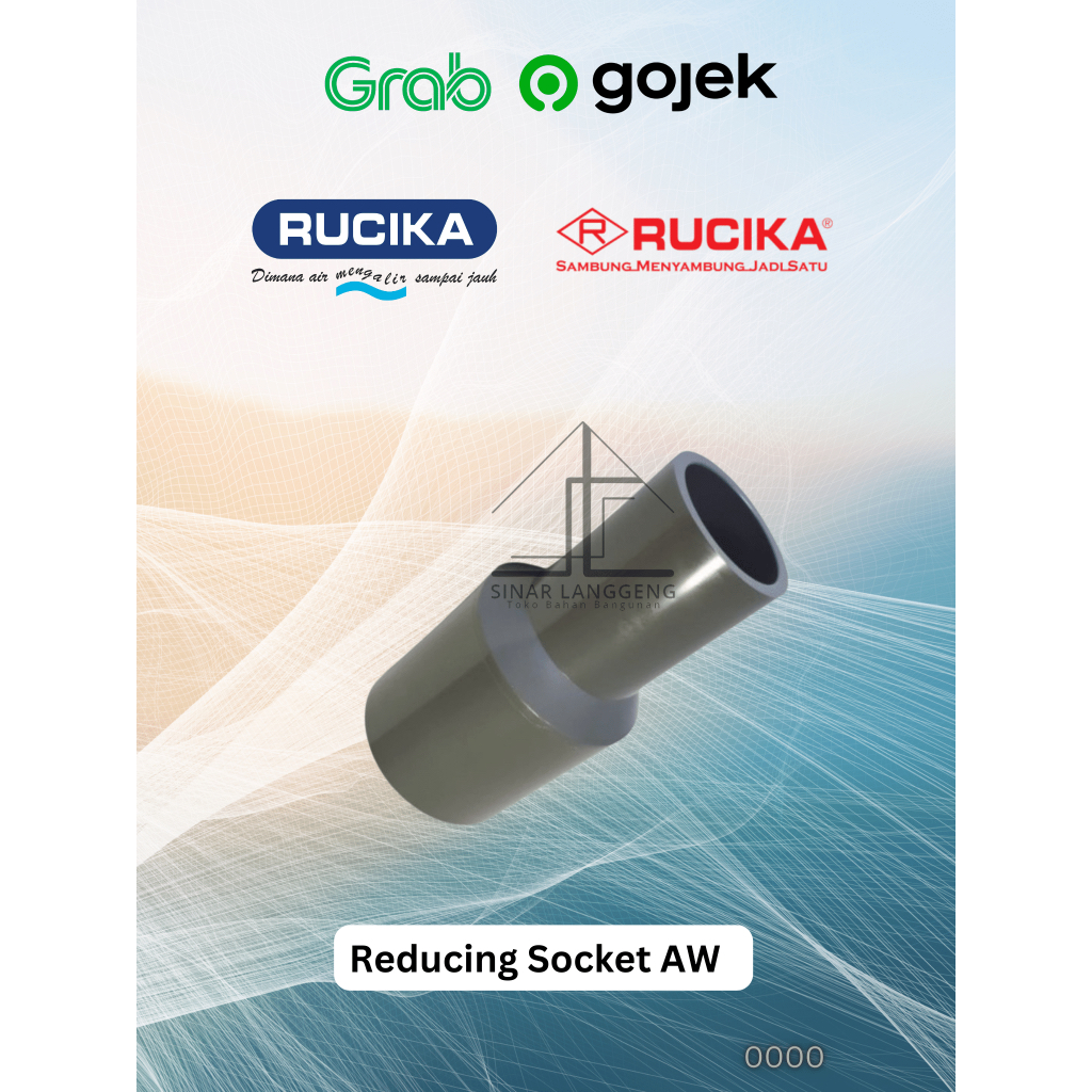 Jual REDUCING SOCKET ( AW ) PVC 3X2" RUCIKA , REDUCER / VLOK SOK / VSOK RCK AW 3 X 2 INCHI ...