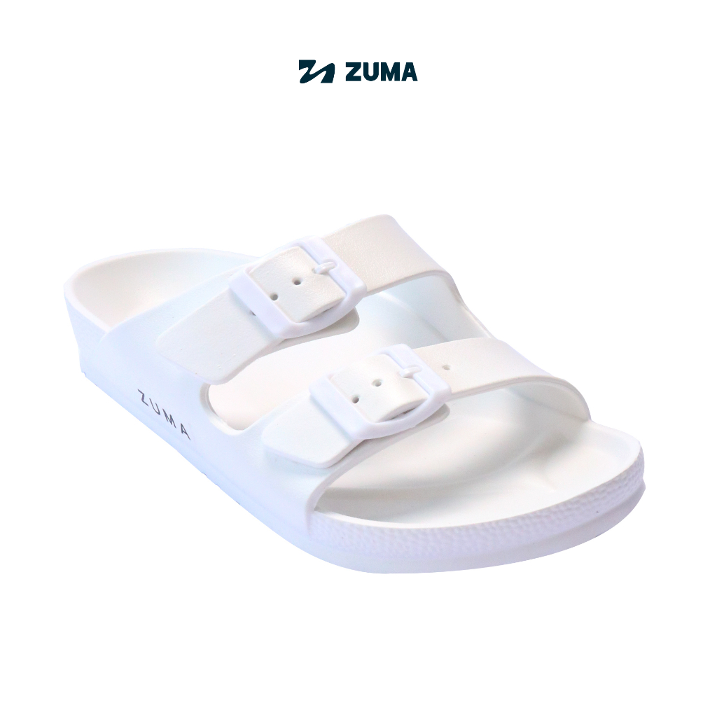 Jual Zuma Women Flo 5 Off White, Sandal Slop Wanita Karet Slip On Polos ...