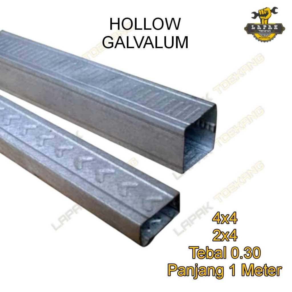 Jual Holo Hollo Hollow Galvalum 4x4 2x4 per 1 meter | Shopee Indonesia