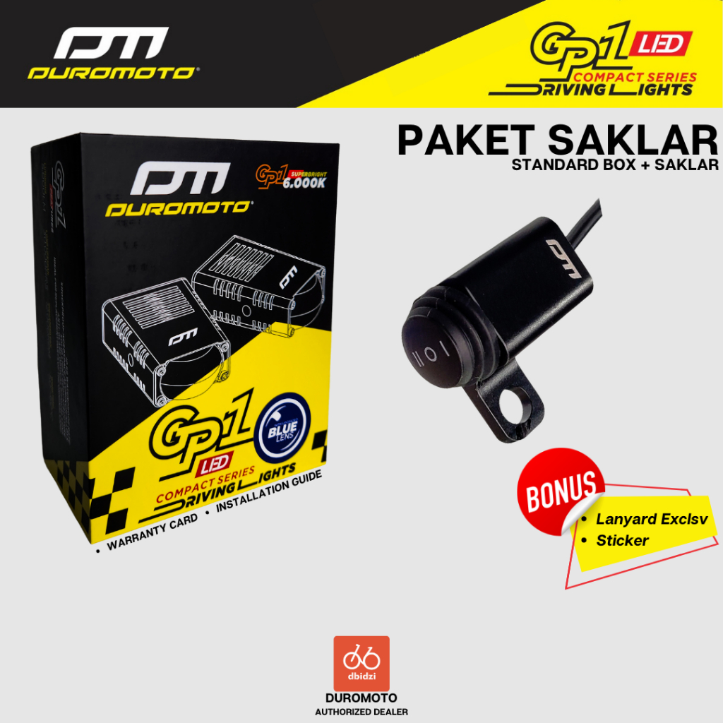 Jual Duromoto GP1 GP 1 Lampu Foglamp LED Motor Adventure Grill Mobil Blue Lens | Shopee Indonesia