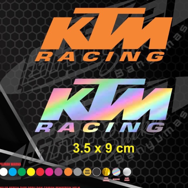 Jual STICKER KTM RACING stiker cutting KTM motor | Shopee Indonesia