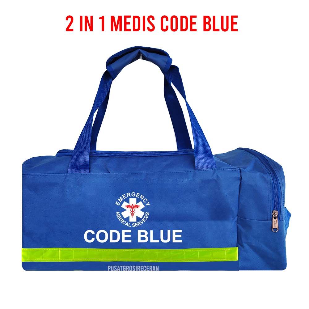 Jual Travel medis Code Blue Medical Travel Bag 2in1 Tas Perlengkapan ...