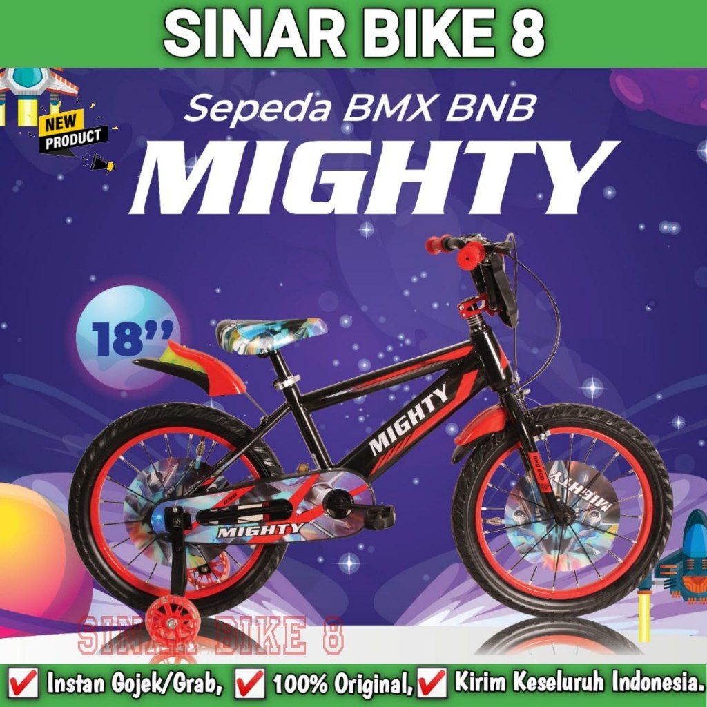 Jual Sepeda Anak Laki BMX BNB MIGHTY Ukuran 12 ,16 & 18 Inch | Shopee ...