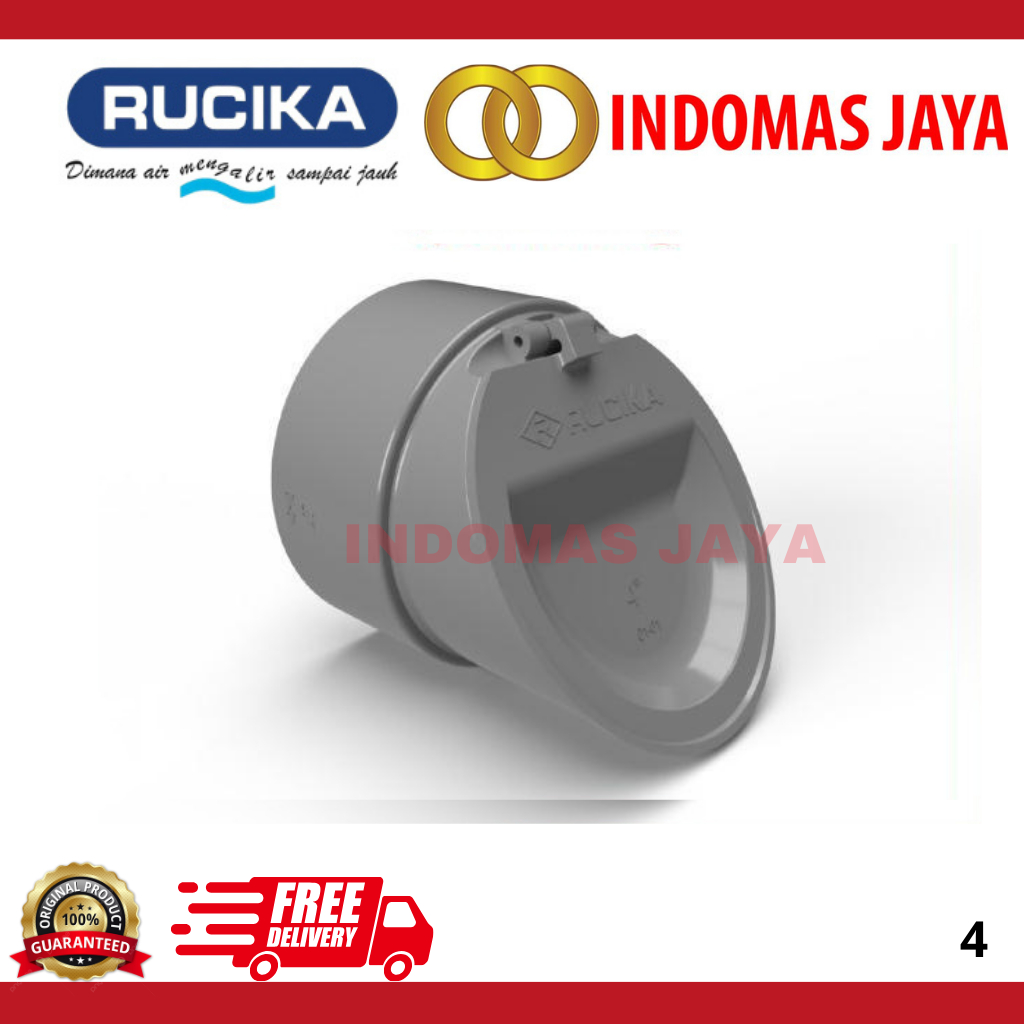 Jual BackFlow Valve 4 inch Rucika / Tutup Pipa Pembuangan Back Flow ...