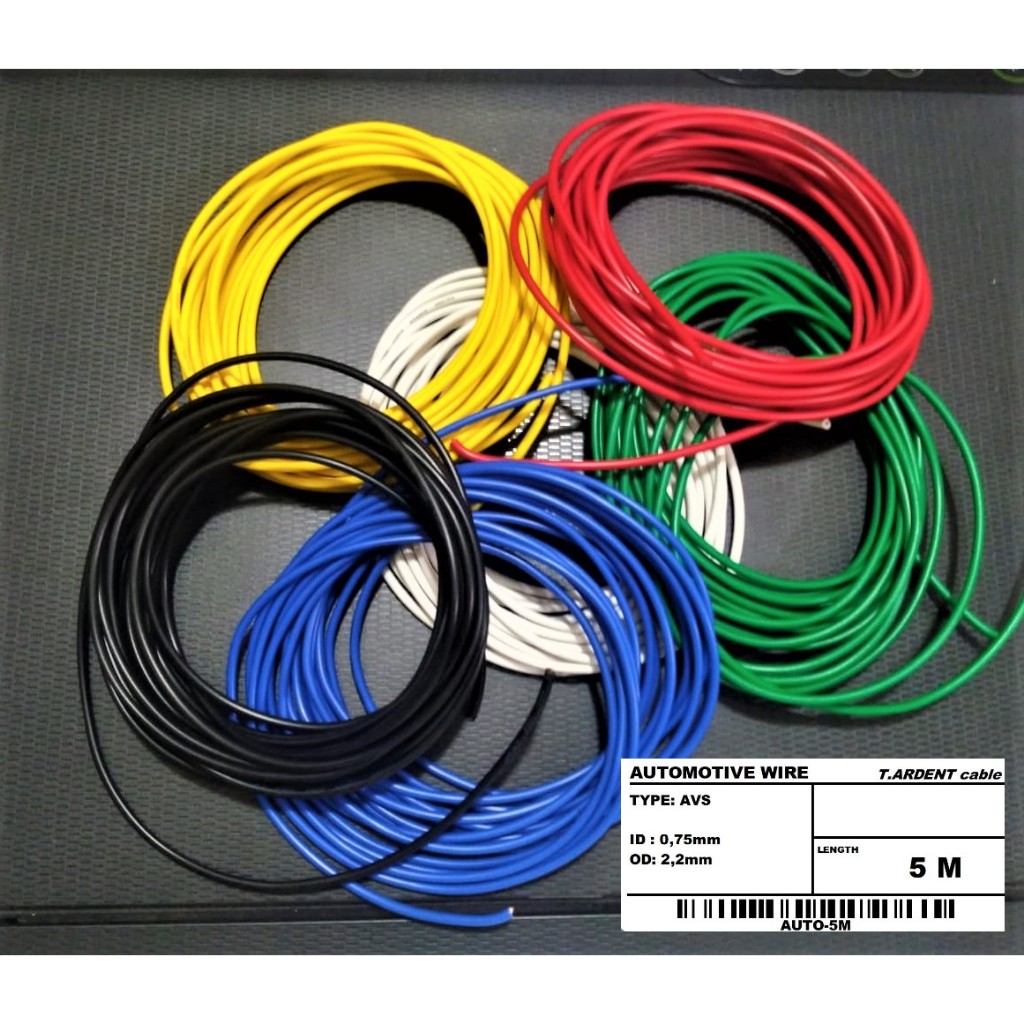 Jual KABEL OTOMOTIF 5m MOBIL MOTOR automotive wire | Shopee Indonesia