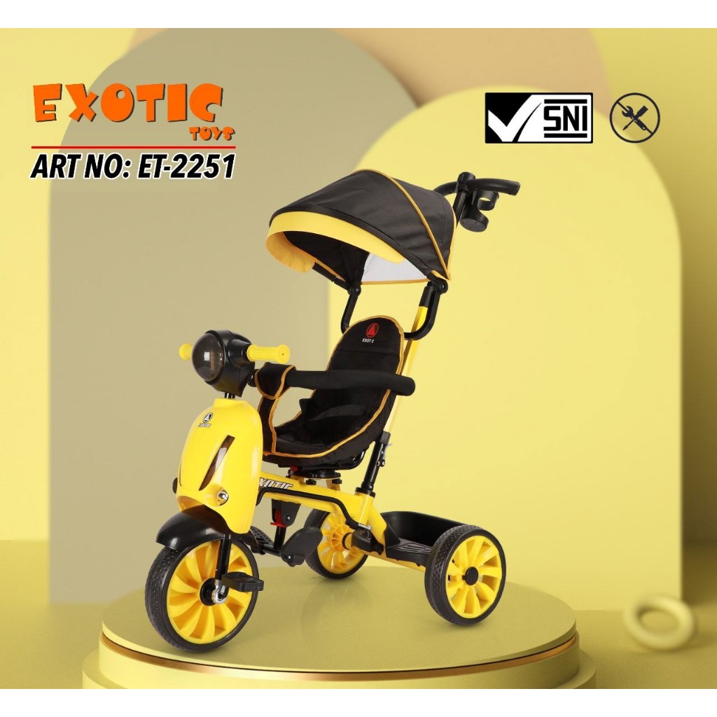 Jual Sepeda Roda Tiga Exotic ET2251 Tricycle Music Light | Shopee Indonesia