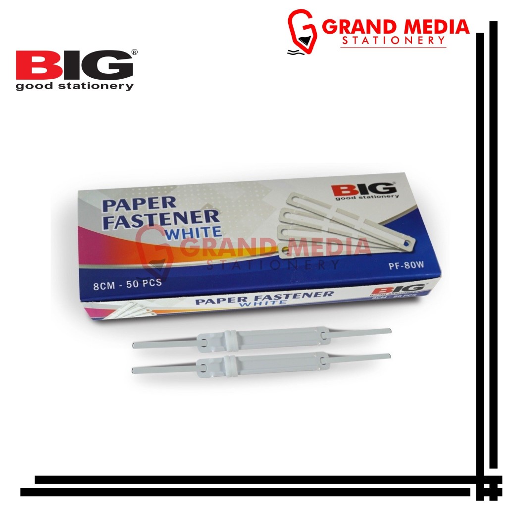 Jual [GRAND MEDIA] ACCO PLASTIK / PAPER FASTENER BIG PUTIH PF-80W ISI 50 PCS | Shopee Indonesia