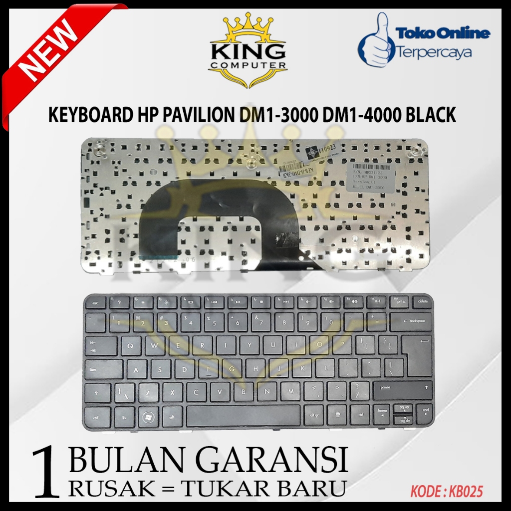 Jual KEYBOARD HP PAVILION DM1-3000 DM1-3100 DM1Z-3000 DM1Z-3200 DM1 ...