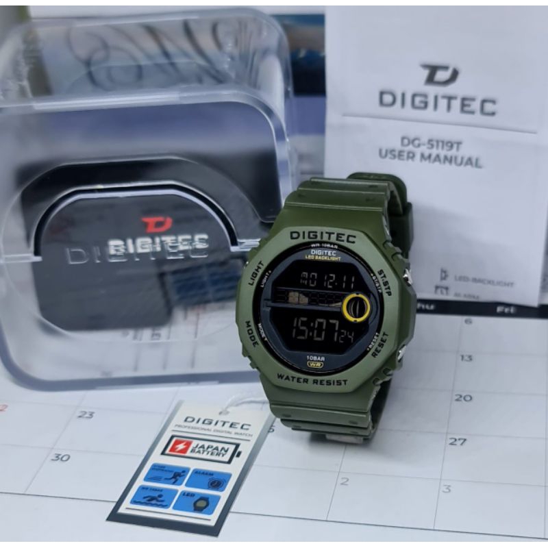 Jual Jam tangan Pria Digitec DG-5119T Original digital | Shopee Indonesia