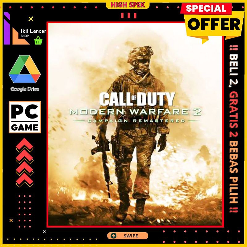 Jual COD Modern Warfare 2 Campaign Remastered - PC LAPTOP GAMES - CARA ...