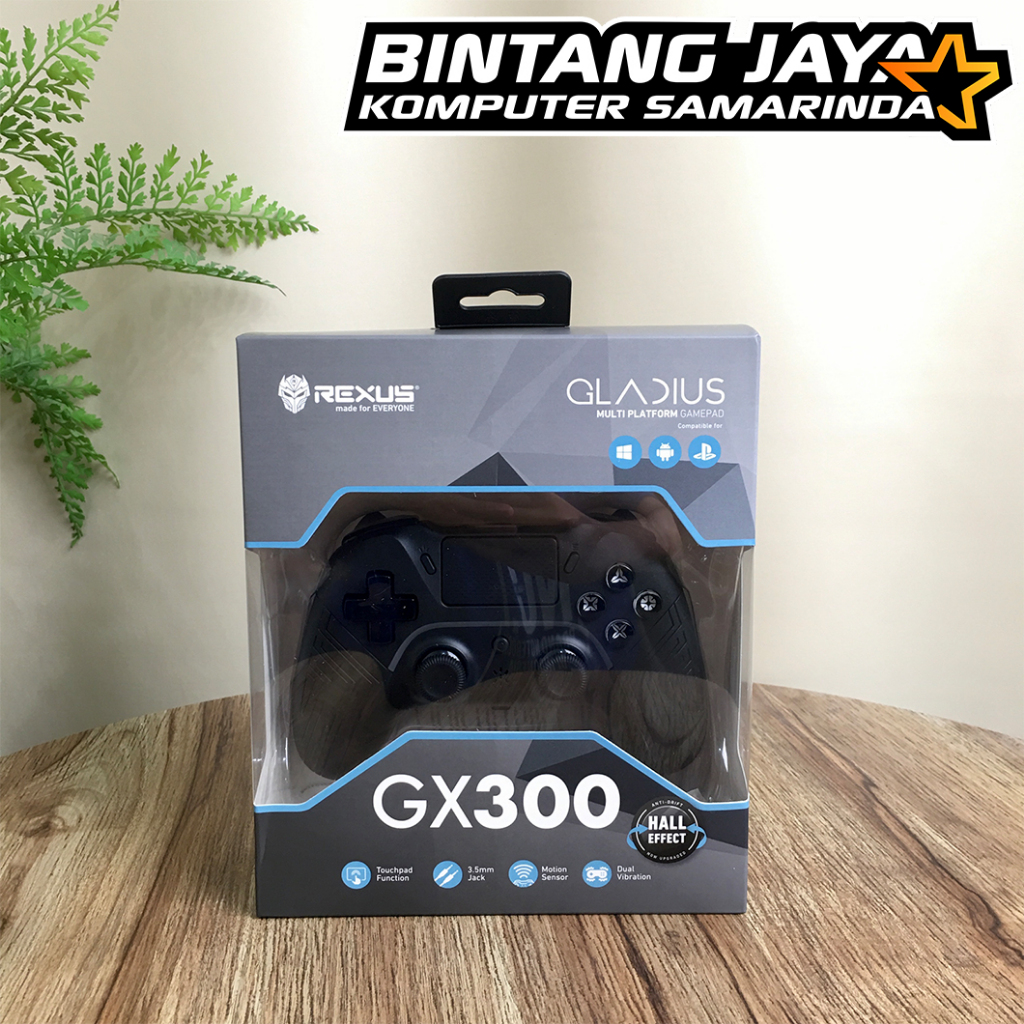 Jual Gamepad Rexus GX300 Wireless Bluetooth PC Android PS4 V2 Hall ...