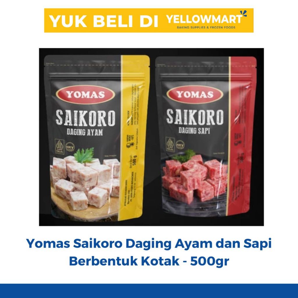 Jual Yomas Saikoro Daging Ayam dan Sapi Berbentuk Kotak - 500gr ...
